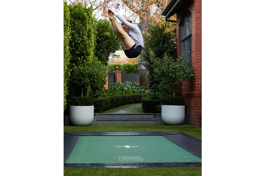 Mr Trampoline 9x17ft In Ground Olympic Rectangle 2 String Trampoline ...